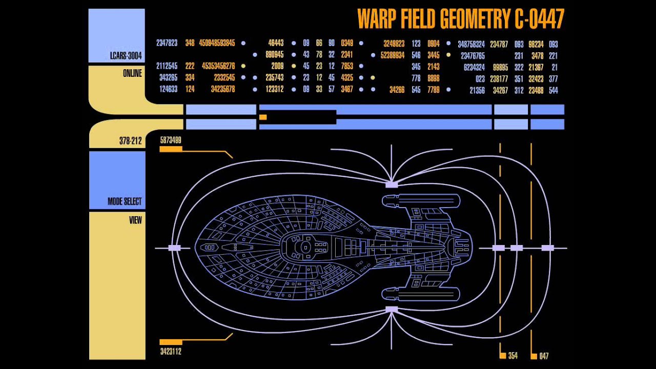 Star trek LCARS - Warp Field Geometry - YouTube