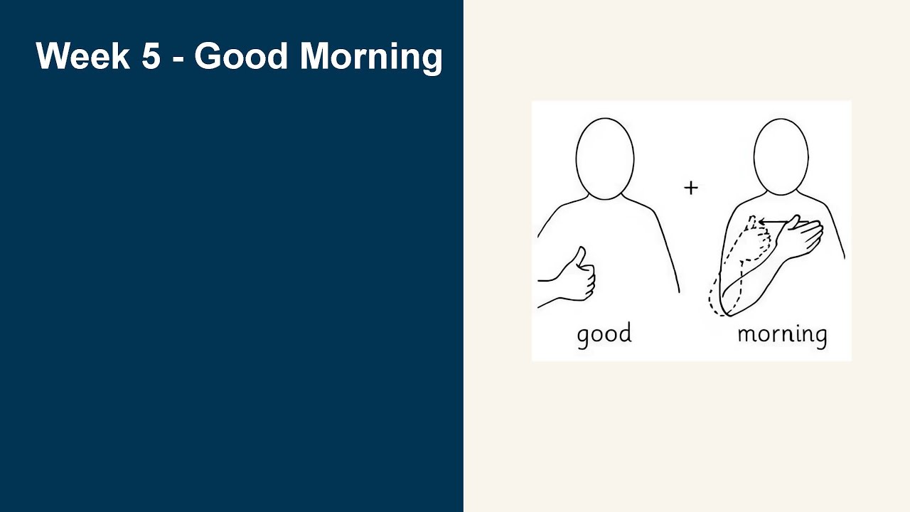 Sign of the Week - Week 5 - Good Morning - YouTube
