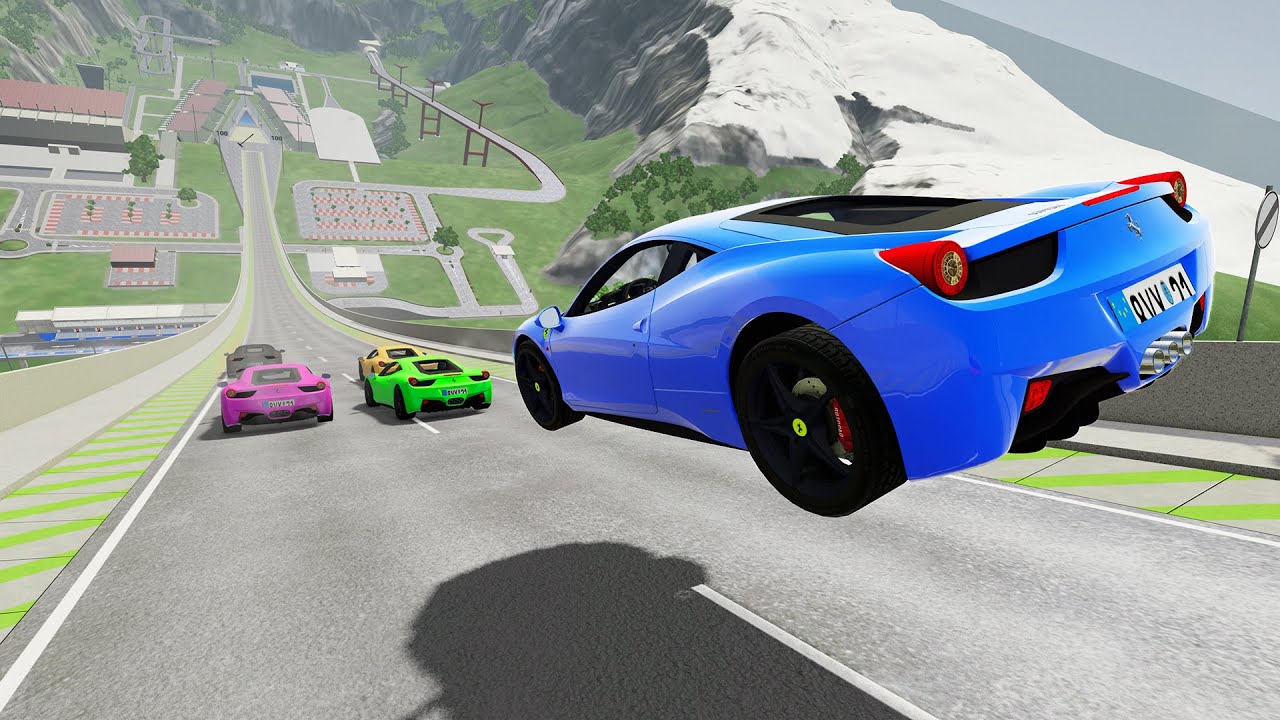 Big Ramp Jumps | BeamNG Drive - YouTube