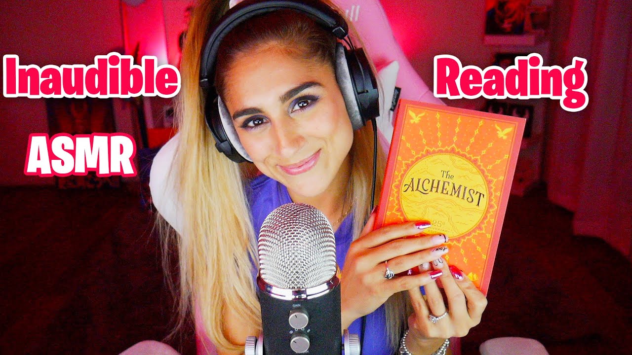 ASMR Inaudible/Unintelligible Whispering | Reading You A Book - YouTube