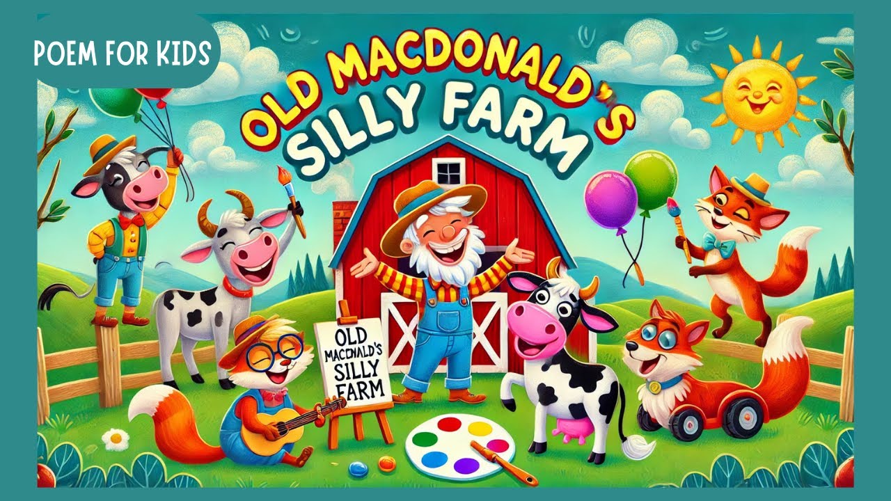 🎶 Old MacDonald's Silly Farm – A Fun Kids' Poem! 🎶| learn play sing and ...