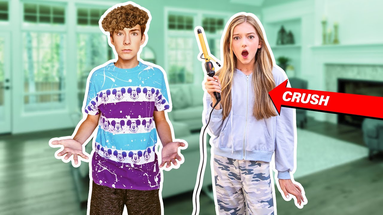 MY CRUSH GAVE ME A MAKEOVER To Get My Reaction **Cute Reaction** 😂 ...