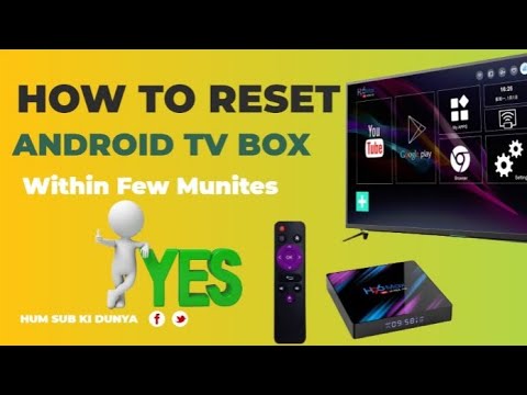 How to reset android tv box | Android tv box factory reset - YouTube