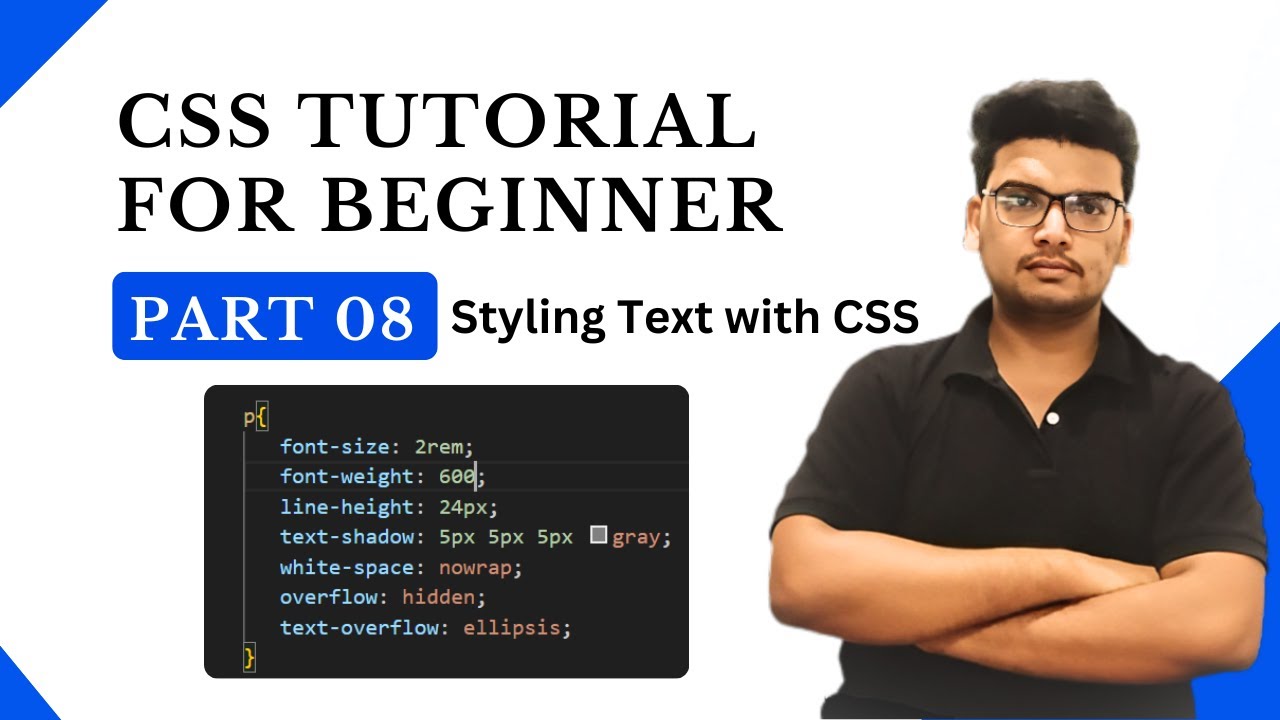 Styling Text With Css Tutorial For Beginners Part 08 Css Tutorial 0696