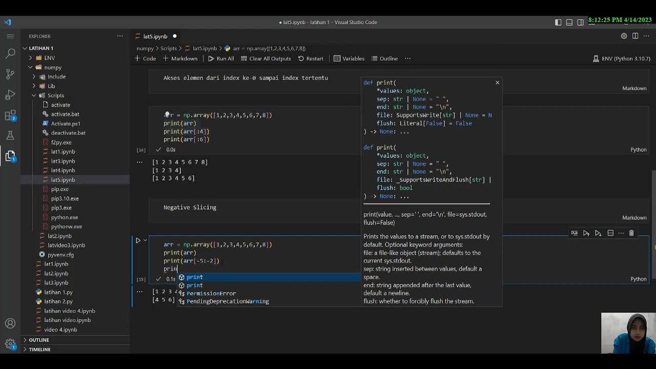 Aura Jauza Latihan 5 Slicing Array - YouTube