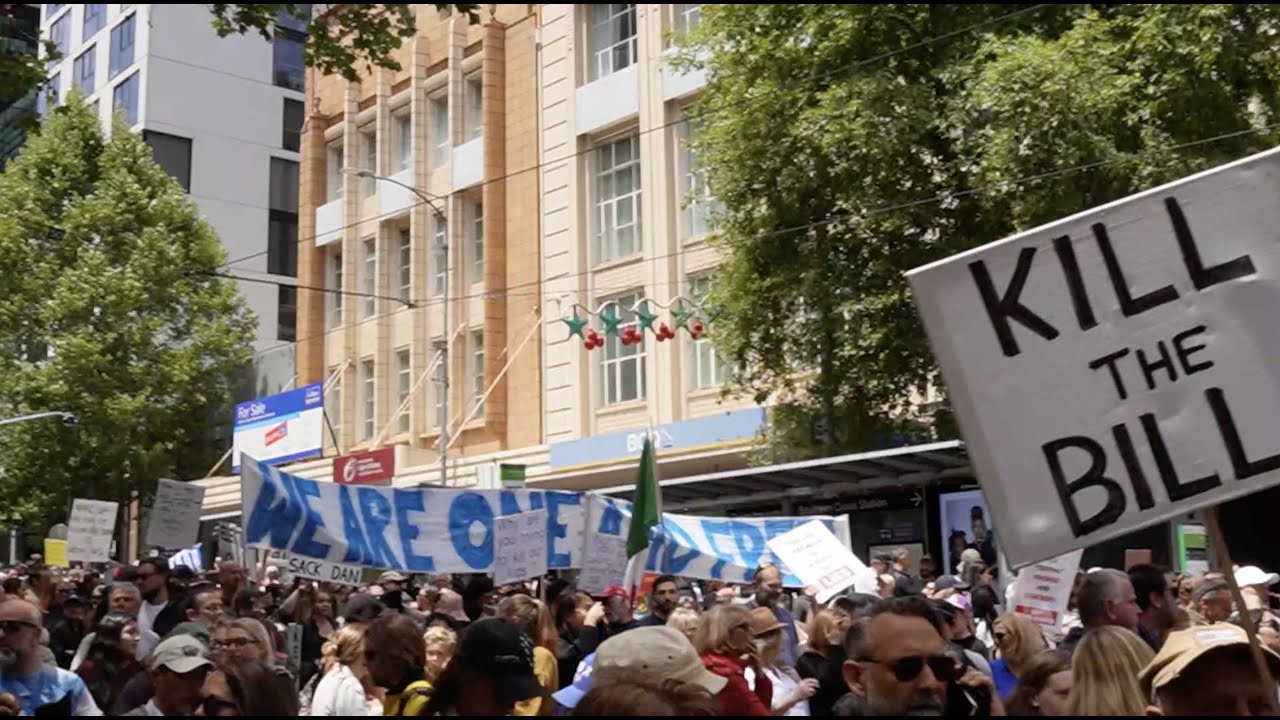 Biggest protest in Australian history Melbourne Freedom protest ...
