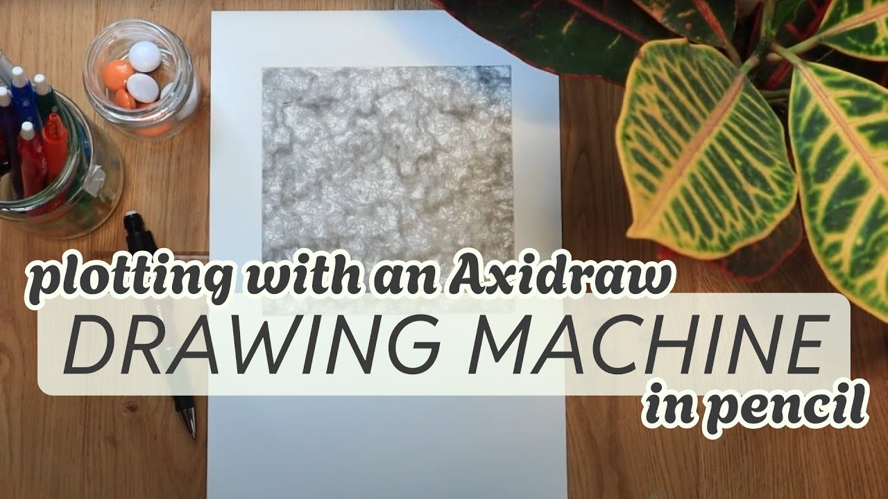 Drawing machine | Plotting with Axidraw in pencil - YouTube