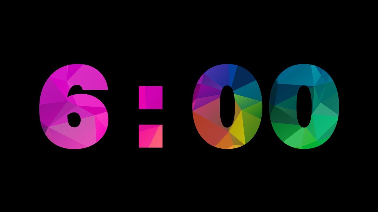 Geometric Countdown Timer | 6:00 - YouTube