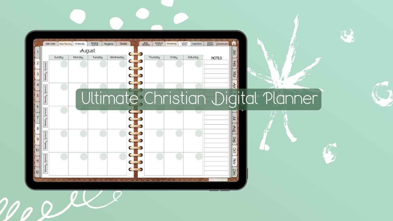 Best Christian Digital Planner | Undated Ultimate Christian Planner ...
