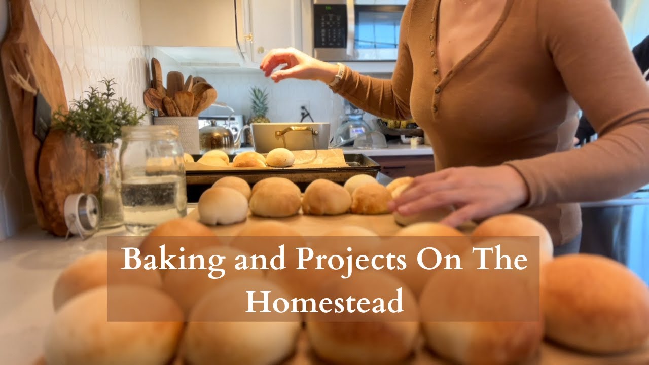 Baking and Projects on the Homestead - YouTube