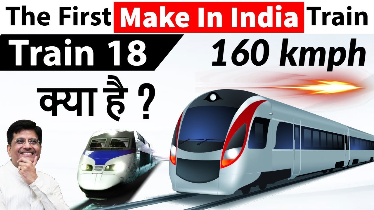 Made in India 160 kmph train - Train 18 क्या है ? - Know about Train 18 ...