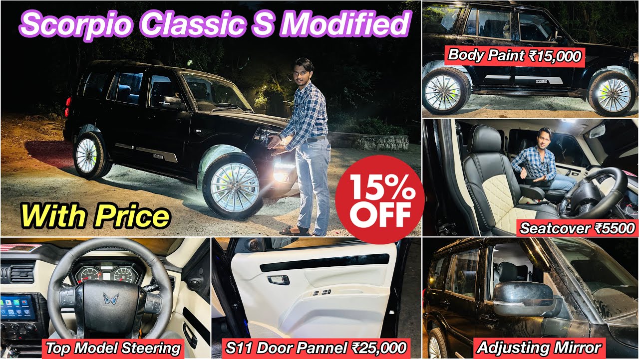 SCORPIO CLASSIC S MODIFIED FROM PUNJAB🔥SCORPIO CLASSIC BASE TO TOP ...