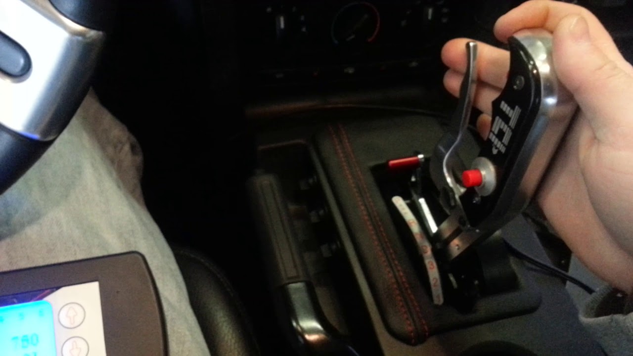 TCI outlaw shifter in 2008 mustang W/4l80e - YouTube