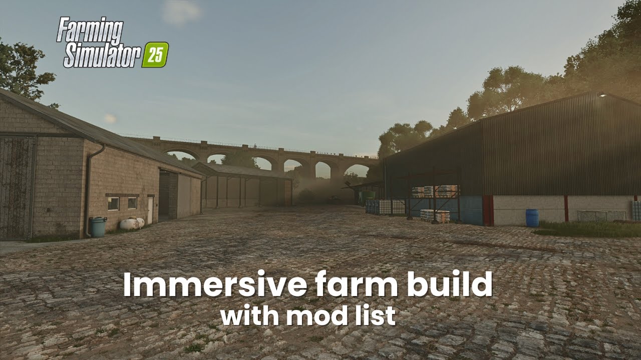 Small farm build | Pallegney | FS25 (time-lapse) - YouTube