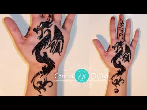 xına bəzəkləri  5 / henna design / Cənnət çiçəyi xınayaxdı