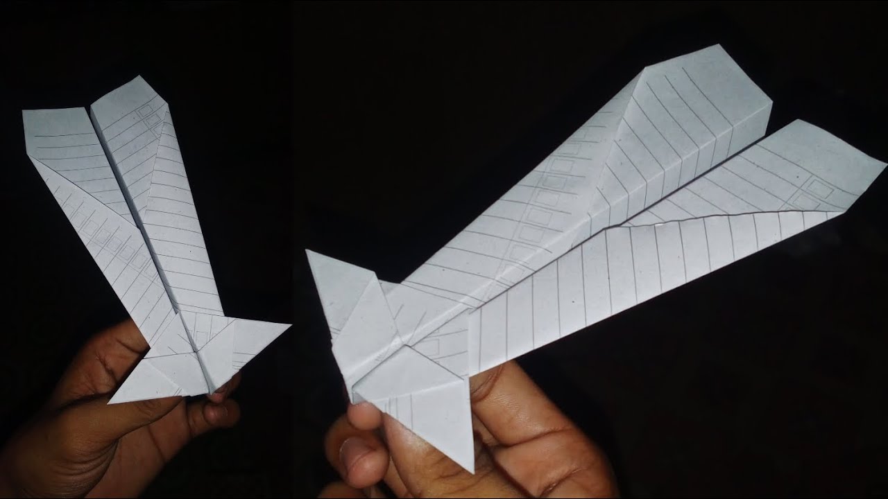 Insect plane | how to make a paper airplane shaped like an insect - YouTube