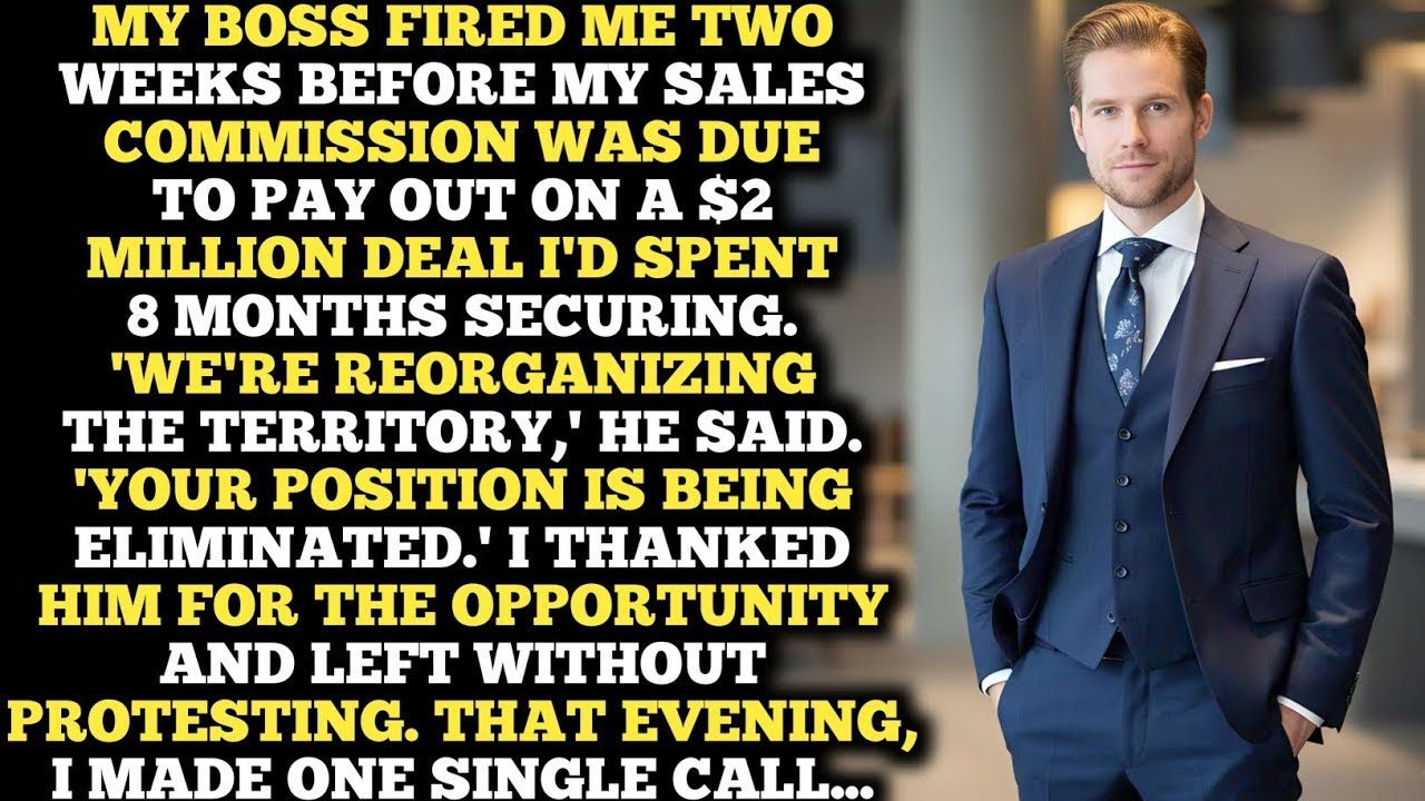 My Boss Fired Me Right Before My Commission On A $2 Million Deal Was ...