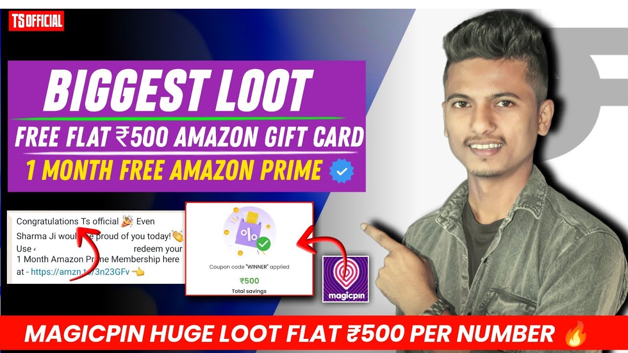 Magicpin Save-athon Offer Flat ₹500 Free Amazon Gift Card Per Nu ...