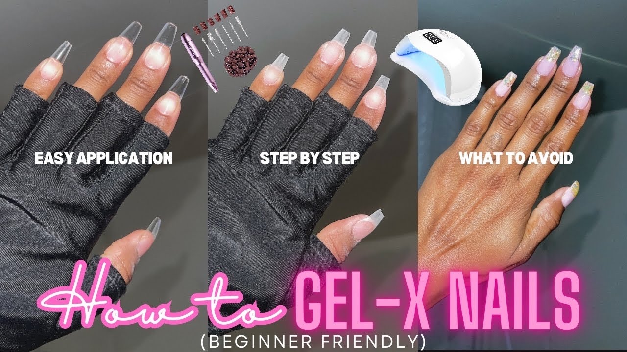 how to: gel-x nails at home | beginner friendly - YouTube