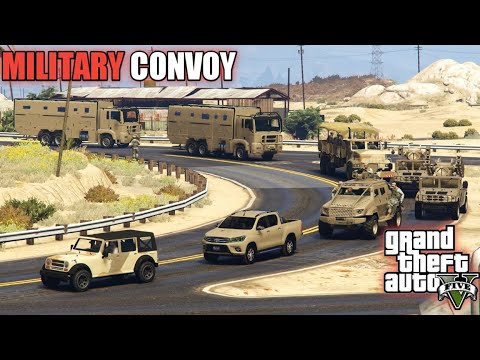 GTA 5 Gameplay  | Military Convoy | Set Up A Military Base | Game Loverz