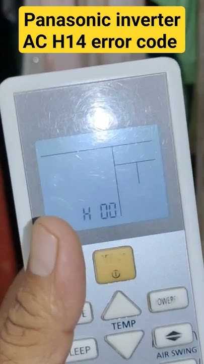 Panasonic inverter AC H14 error code fault finding #panasonic #h14eroor ...