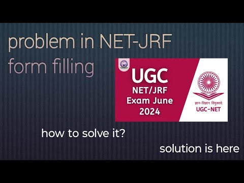 How to fix NET JRF form filling problem. website crash? - YouTube