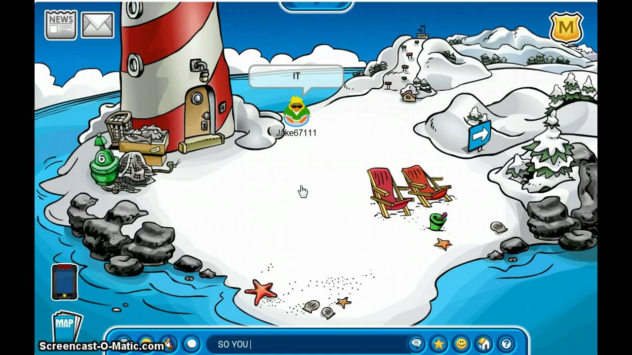 How to jump off the Beacon in Club Penguin - YouTube