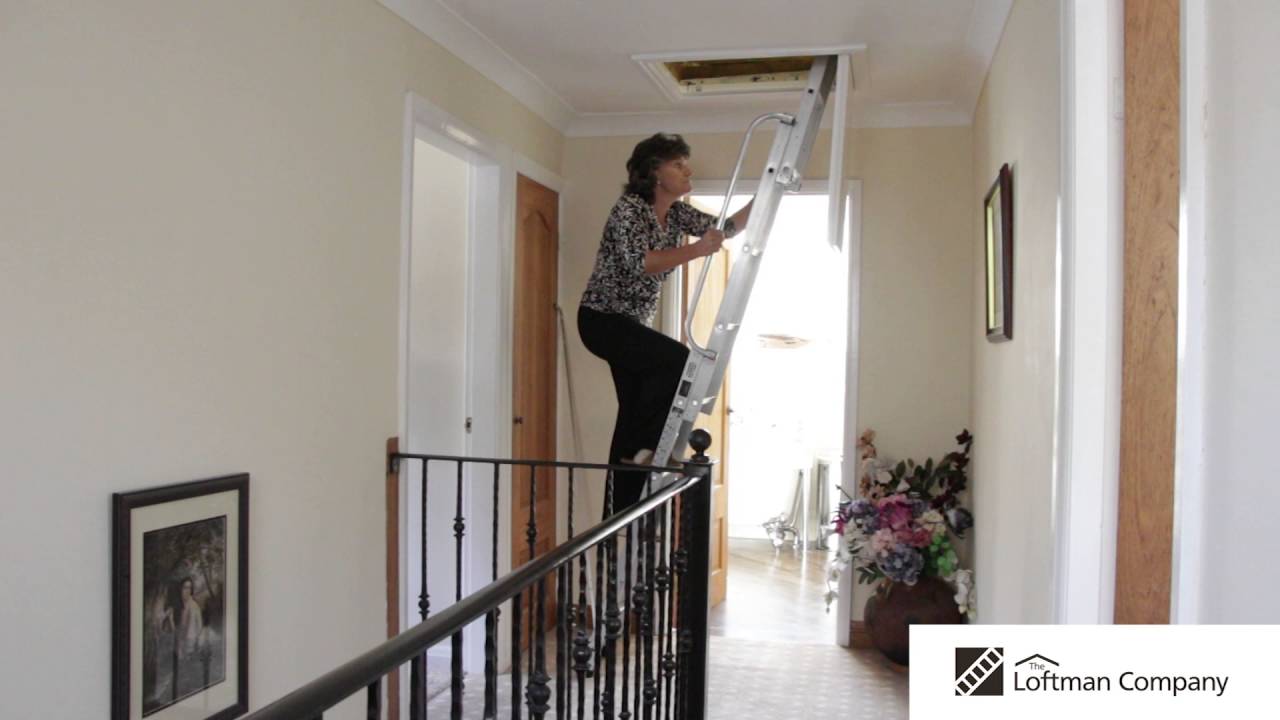 Easiway Loft Ladder & UPVC Hatch | The Loftman Company - YouTube