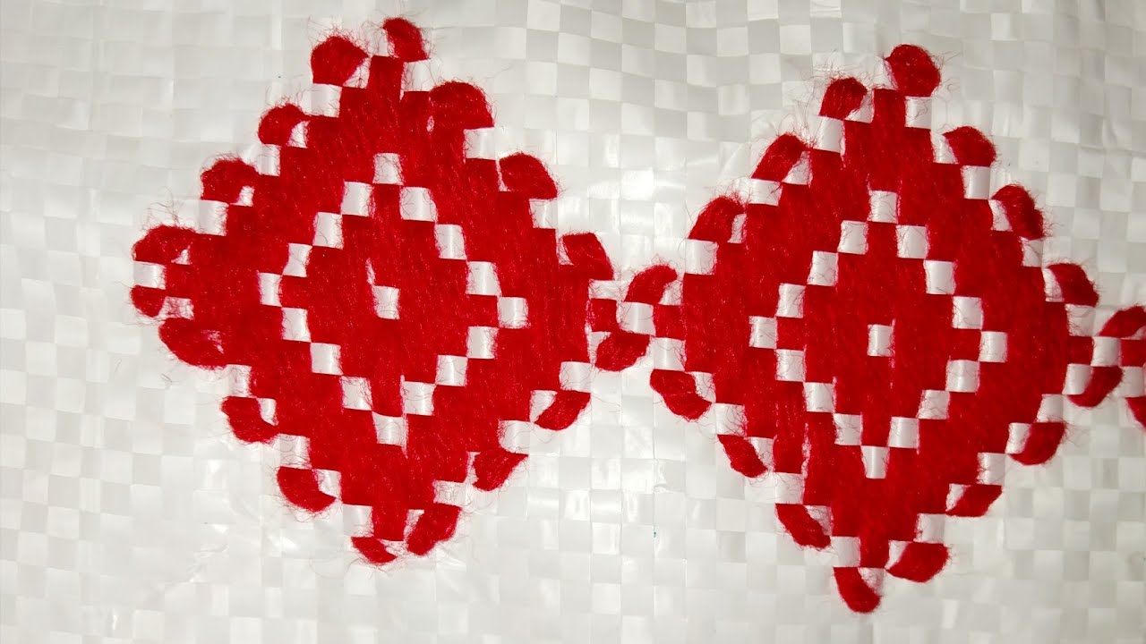 প্লাস্টিক বস্তা আসন | How to make plastic bosta ason | Ason beautiful ...