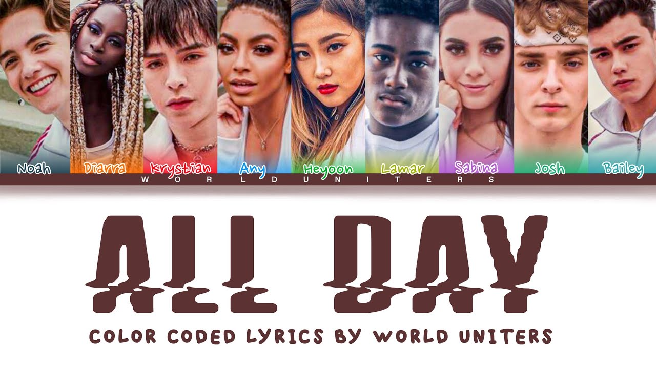 All day - Now United (Color coded lyrics) - YouTube