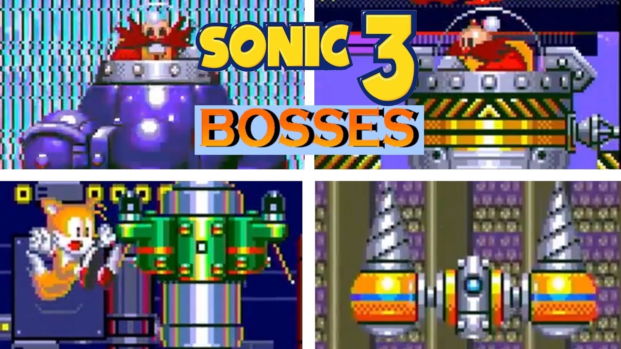 Sonic the Hedgehog 3: All Bosses (As Super Sonic) (No Damage) - YouTube