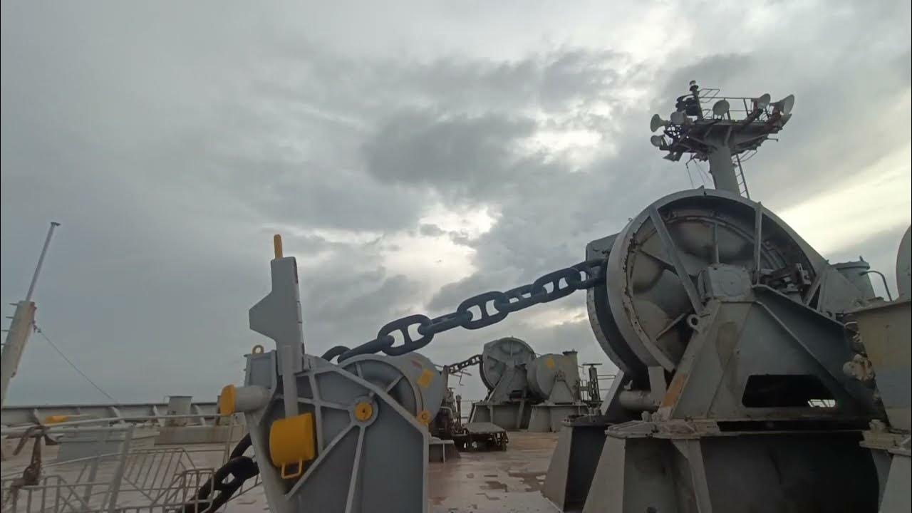 Complete Anchoring Operation | How it Looks When Anchor Lowered and Heaved Up - YouTube