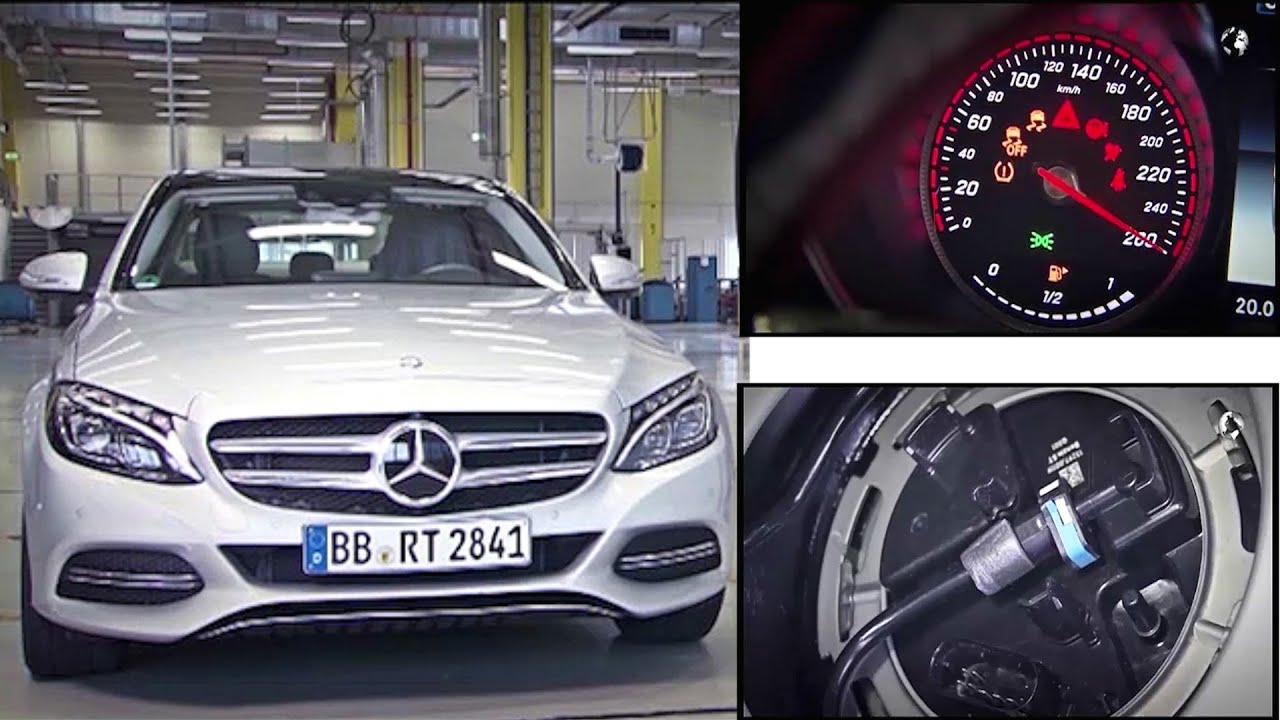 Mercedes-Benz C-Class: How to Retrofit a Retaining Clip on the Fuel ...