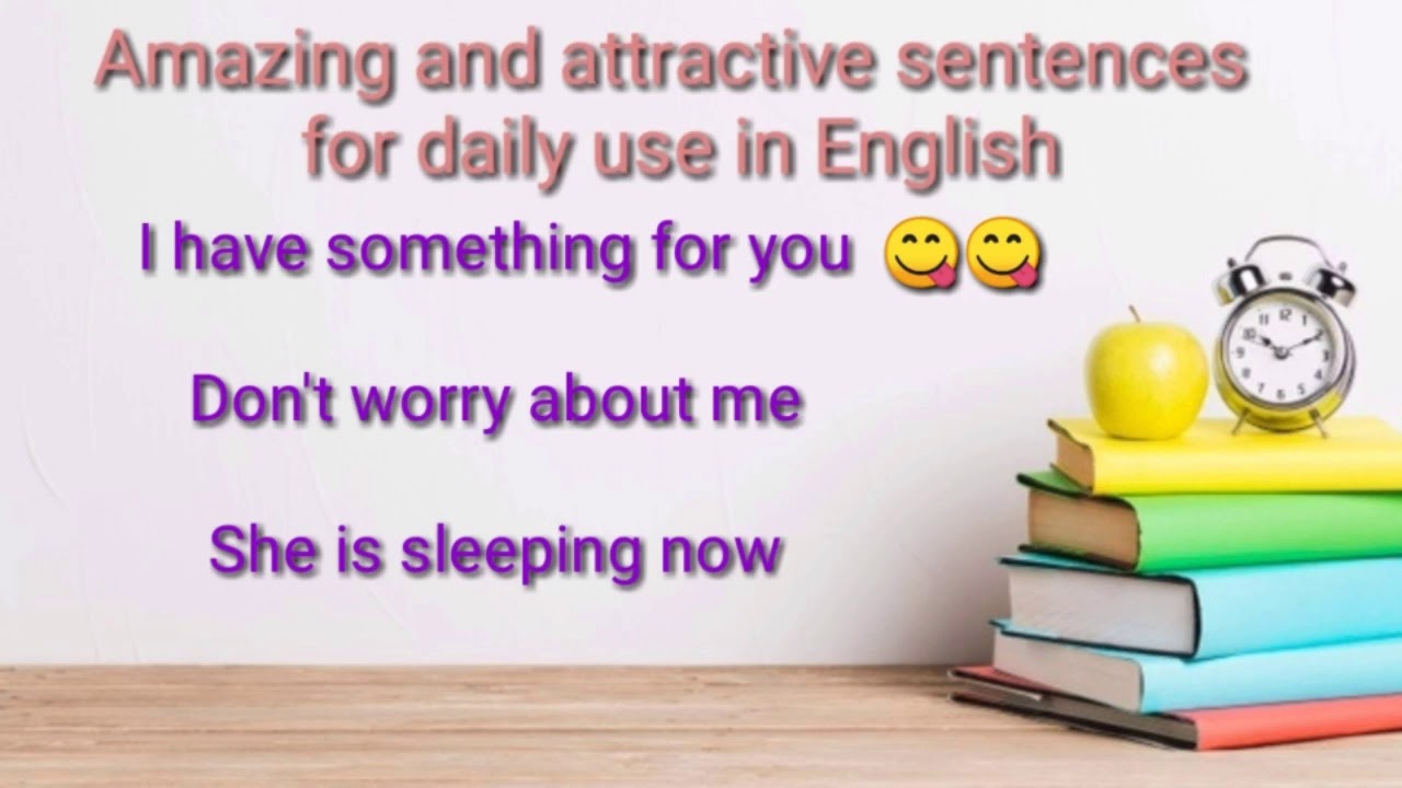 Amazing and attractive sentences for daily use in English - YouTube