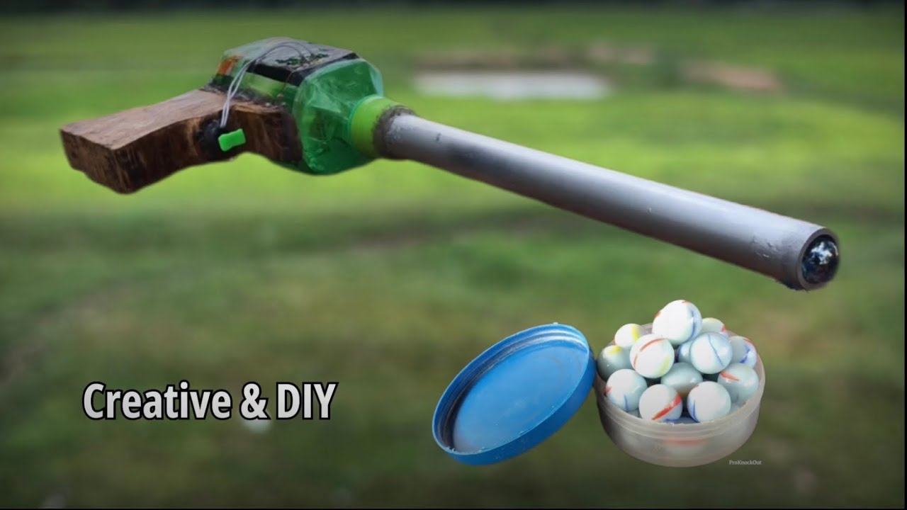 Unique DIY -simple Easy Creative gun From Wood And Plastic Bottle - YouTube