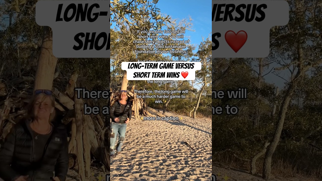 Long-term game versus short-term wins - YouTube