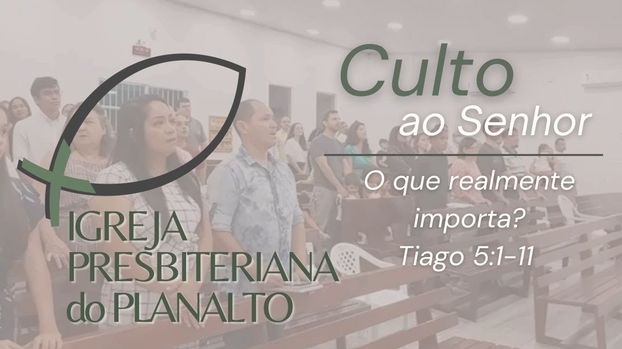 O que realmente importa? - Tiago 5:1-11 | Pr. Cristiano Lima - YouTube