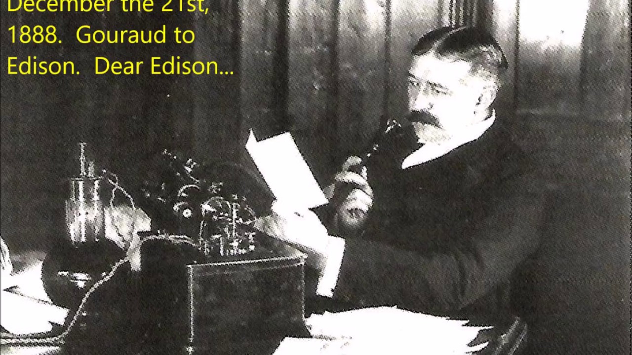 1888 Christmas Message to Thomas Edison - YouTube