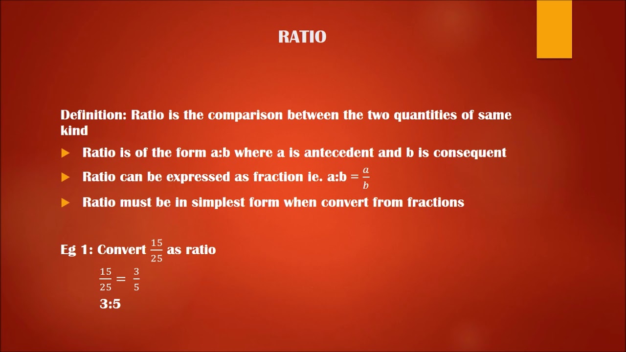 Ncert class 7 maths chapter 8 Comparing Quantities Ratio basics/#Ratio ...