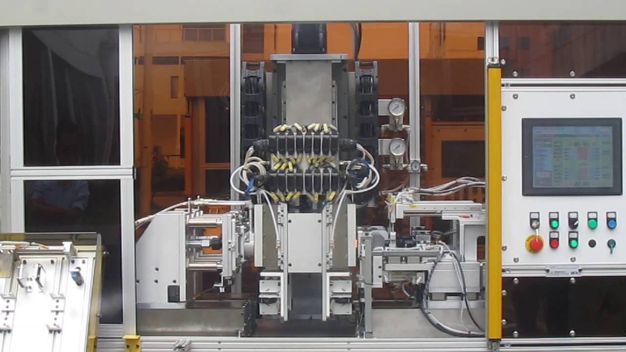 KEBER servo motor infrared plastic welding machine - YouTube