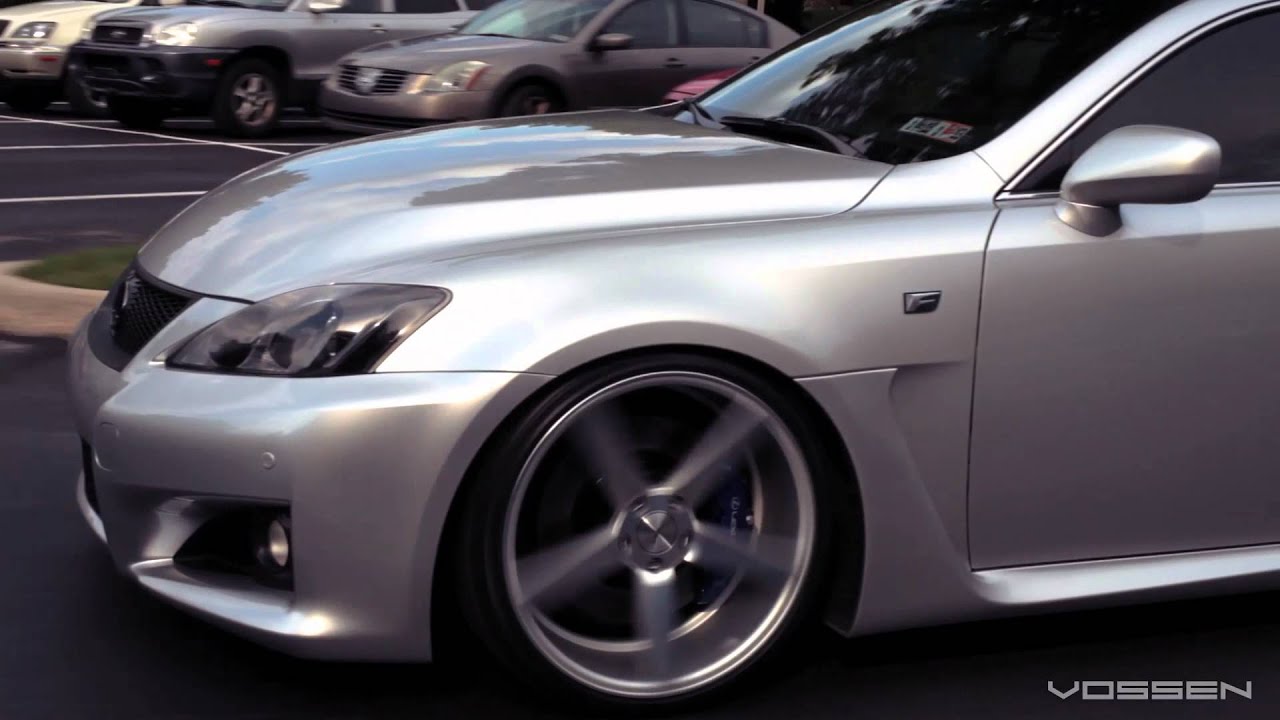 Lexus IS-F on 20" Vossen VVS-CV3 Concave Wheels / Rims - YouTube