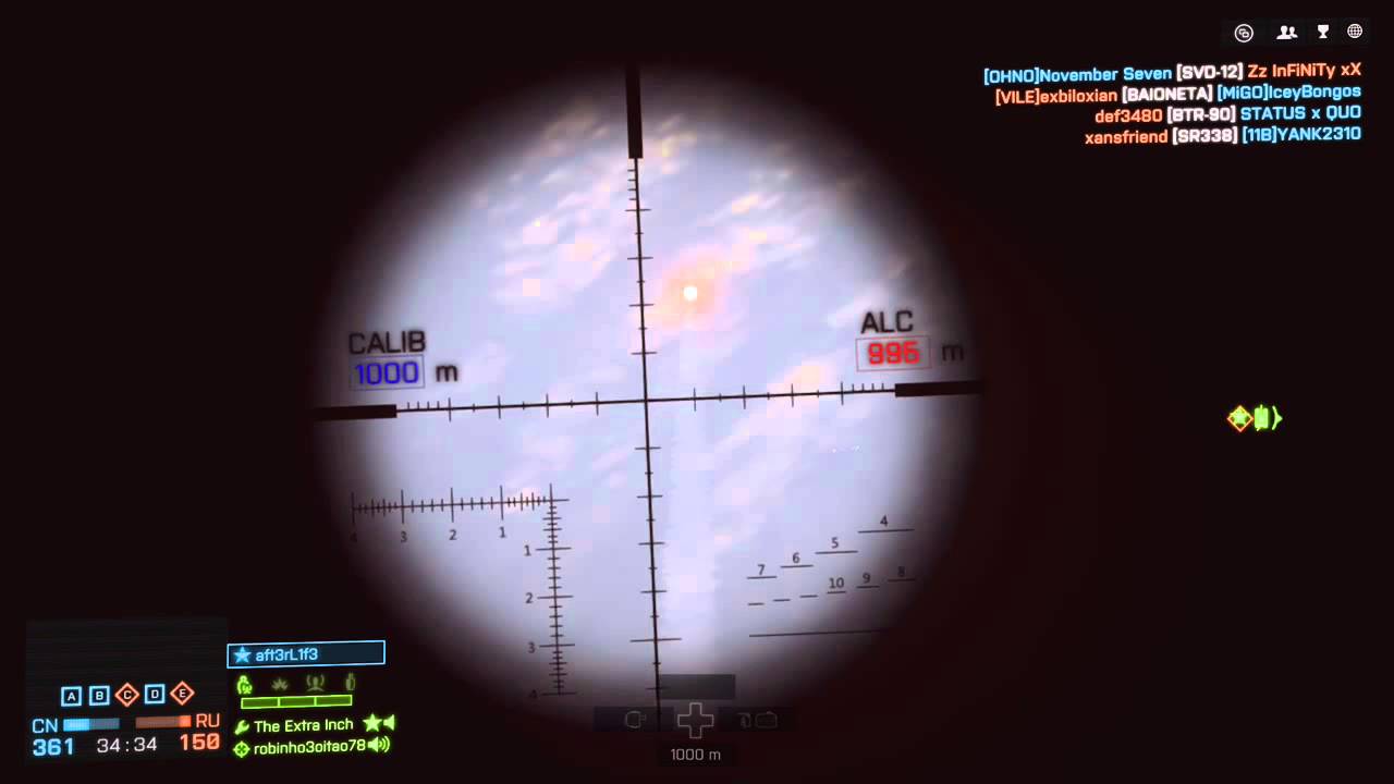 TIRO DE SNIPER MAIS LONGE BATTLEFIELD 4 BF4 - YouTube