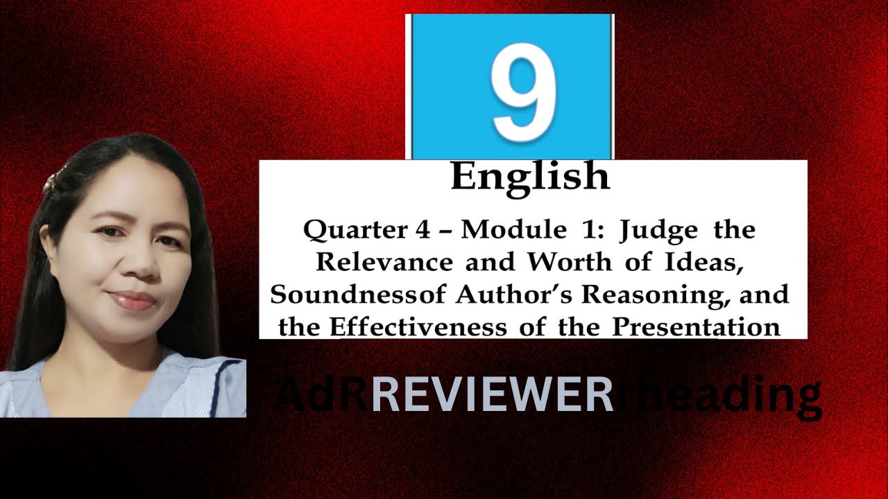 ENGLISH 9 : Quarter 4 – Module 1 - YouTube