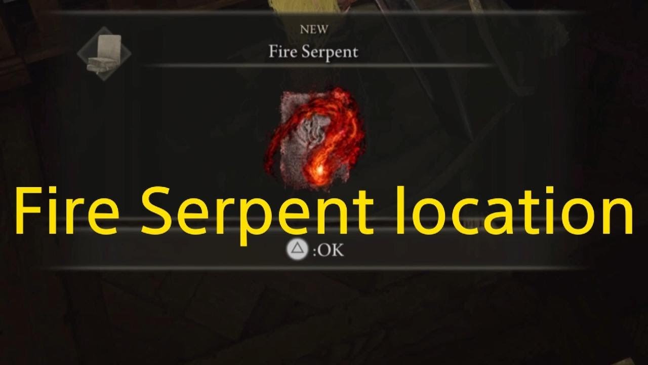 ELDEN RING dlc - Fire Serpent location - YouTube