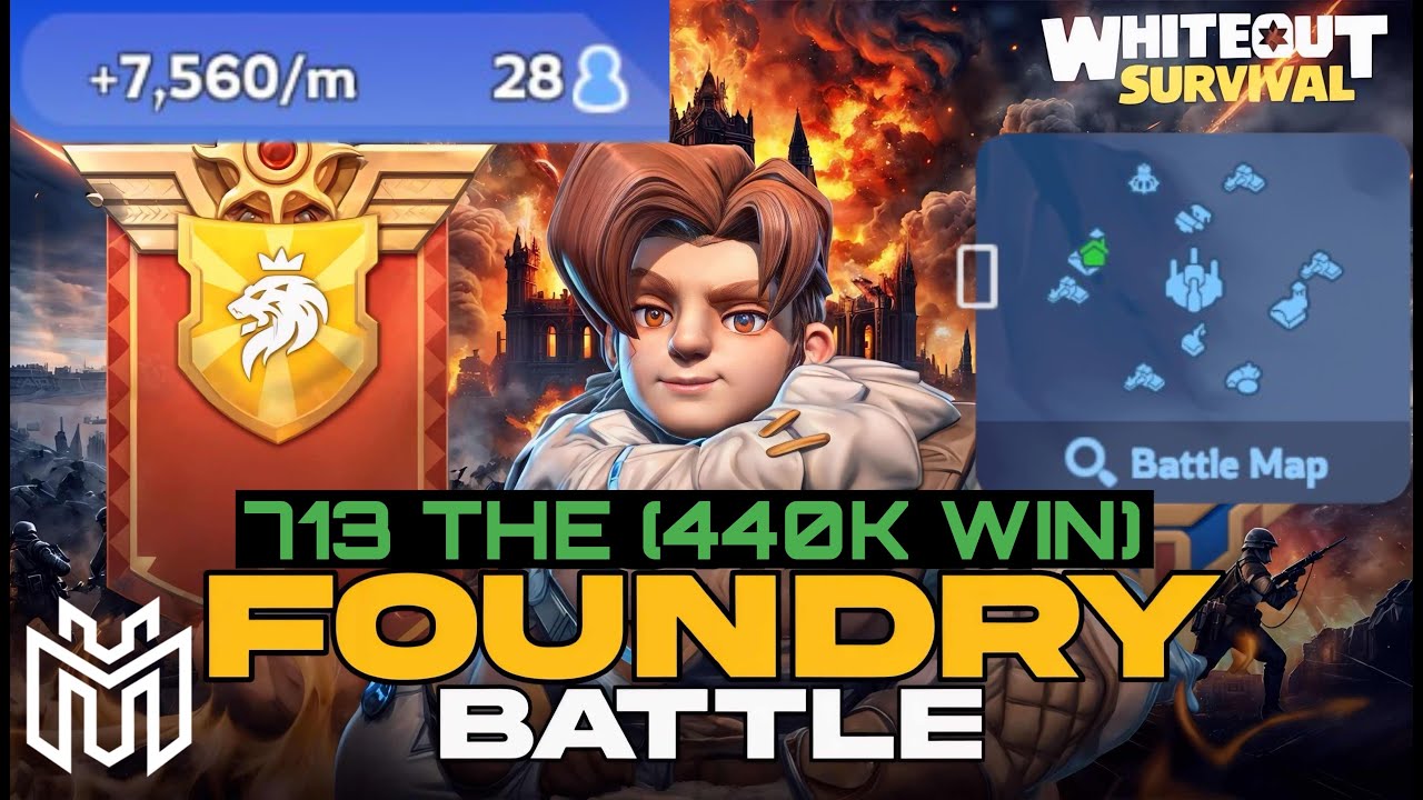 POV 713 THE Foundry Battle WIN. ENTIRE MAP BLUE. 7560 points/min ...