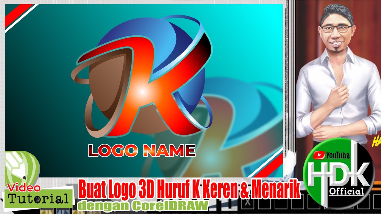 Buat Logo di CorelDraw | BUAT LOGO HURUF K KEREN DAN MENARIK DI COREL | Tutorial CorelDraw | Bag ...