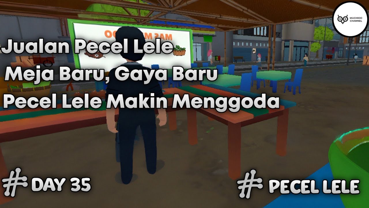 Day 35 Jualan Pecel Lele - Meja Baru, Gaya Baru ! Pecel Lele Makin Menggoda | Pecel Lele ...