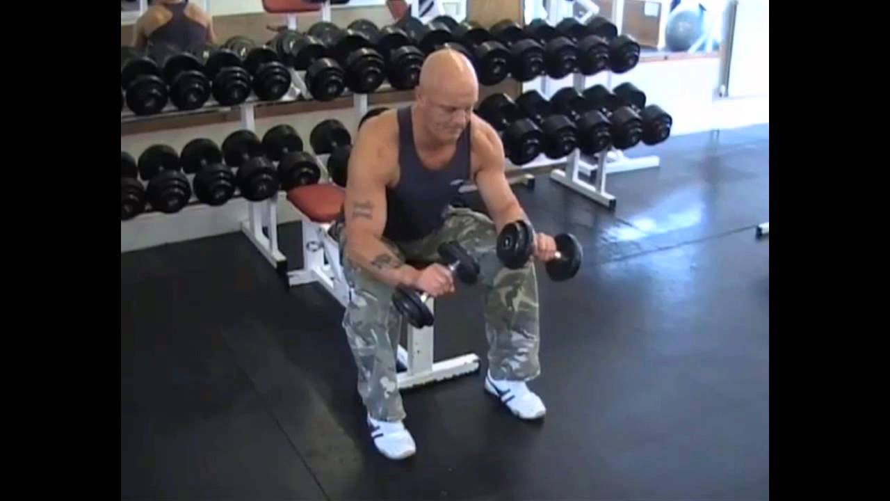 Seated Reverse Dumbell Wrist Curl - YouTube