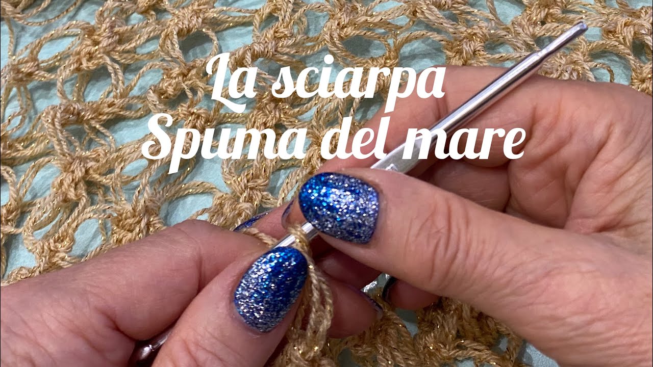 La sciarpa con il punto spuma del mare - YouTube