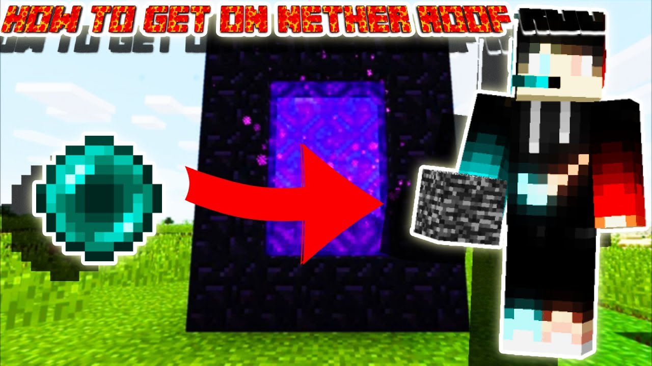 Minecraft Getting On The Nether Roof Tutorial 1.19.3 Java - YouTube